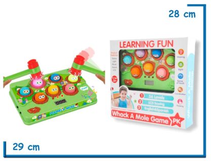 LEARNING FUN WHACK A MOLE GAME LUZ Y SONIDO – Pablos Toys | Juguetería ...