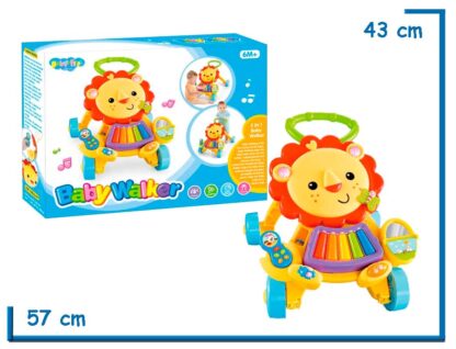 BABYS FIRST FRIEND 2 IN 1 BABY WALKER LEON LUZ Y SONIDO – Pablos Toys ...