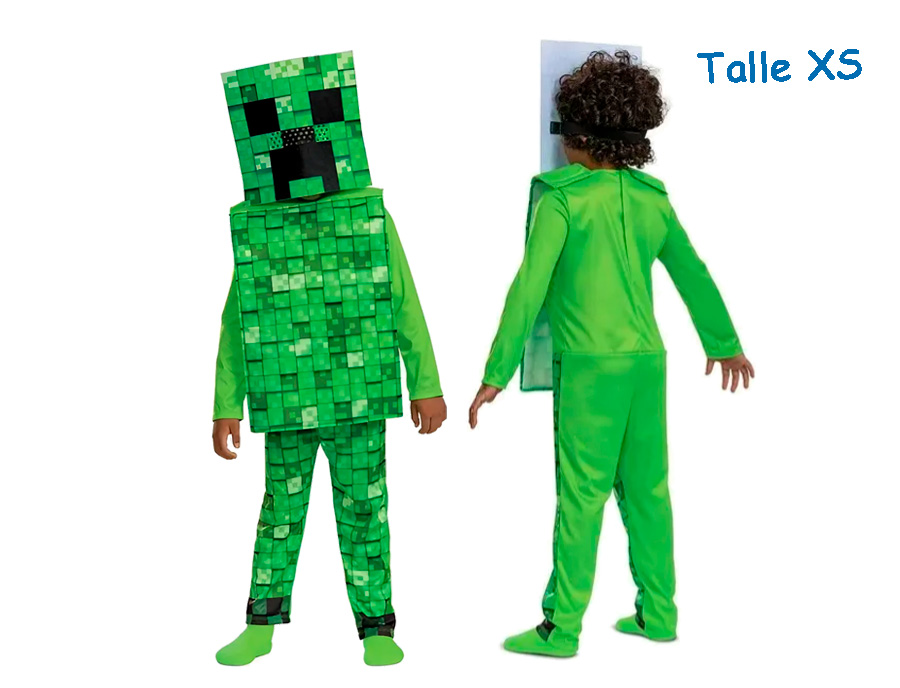DISFRAZ TALLE XS CREEPER MINECRAFT – Pablos Toys | Juguetería Mayorista