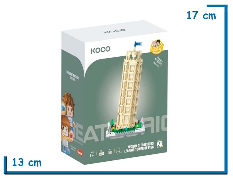 KOCO WORLD ATTRACTIONS LEANING TOWER OF PISA 548 PZS – Pablos Toys ...