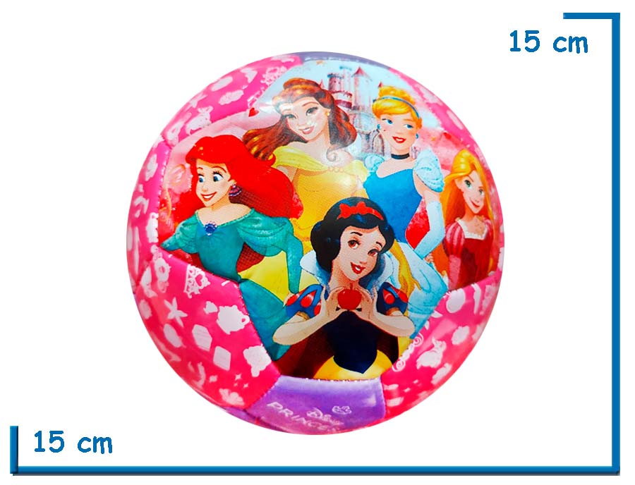PELOTA DE CUERO Nº2 DISNEY PRINCESA LOGOS CHICOS FUCSIA Y VIOLETA ...